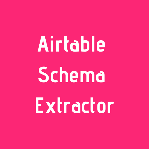 Airtable Schema Extractor logo | BuiltOnAir Airtable Schema Extractor logo | BuiltOnAir