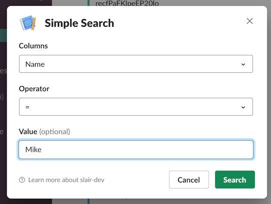 SLAIR simple search | BuiltOnAir